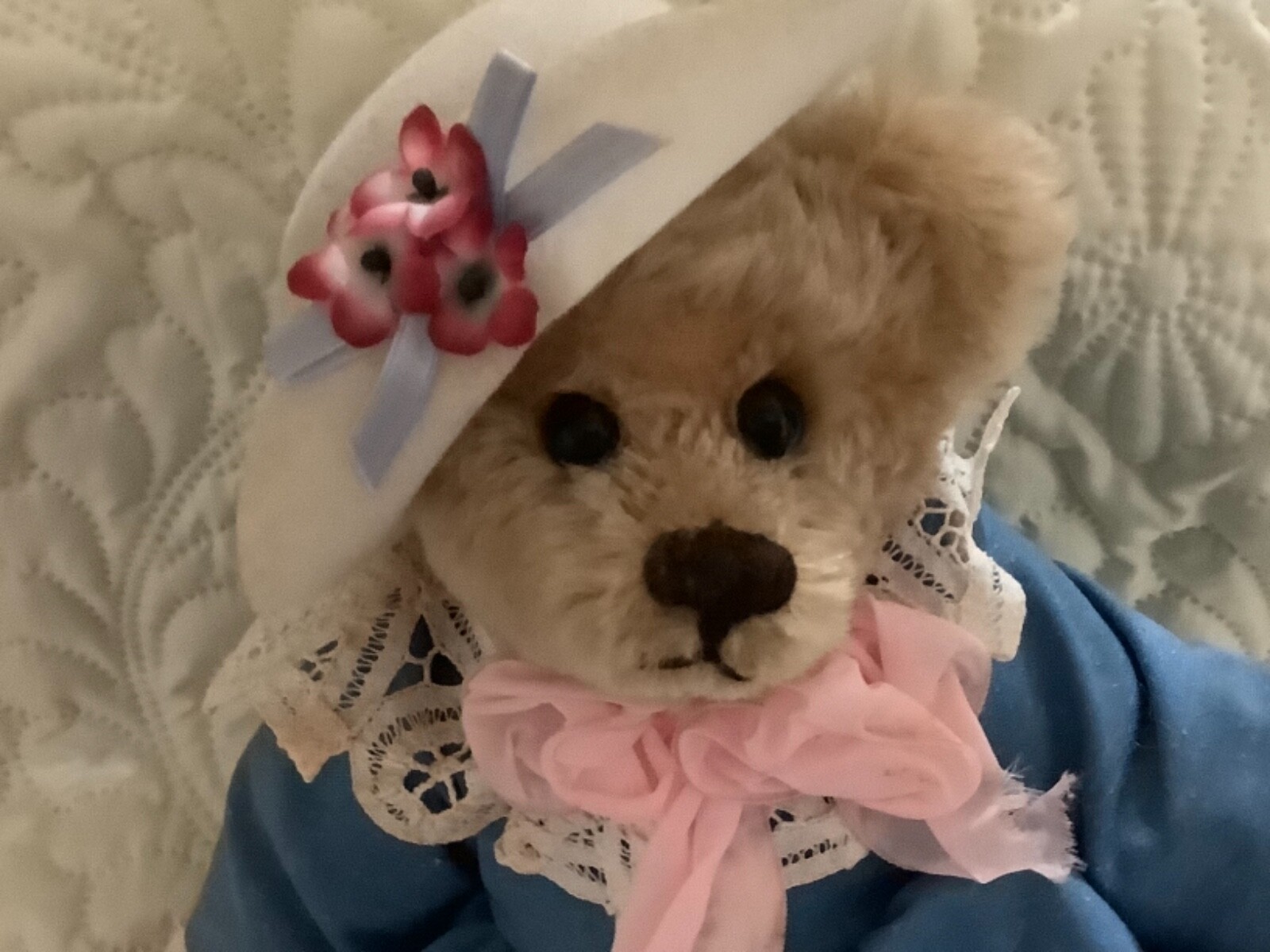 Donna Hodges Artist Original GARDENING Mohair Dressed Teddy Bear ...