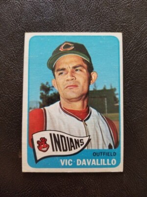 VIC DAVALILLO 1965 TOPPS BASEBALL CARD #128 CLEVELAND INDIANS | eBay