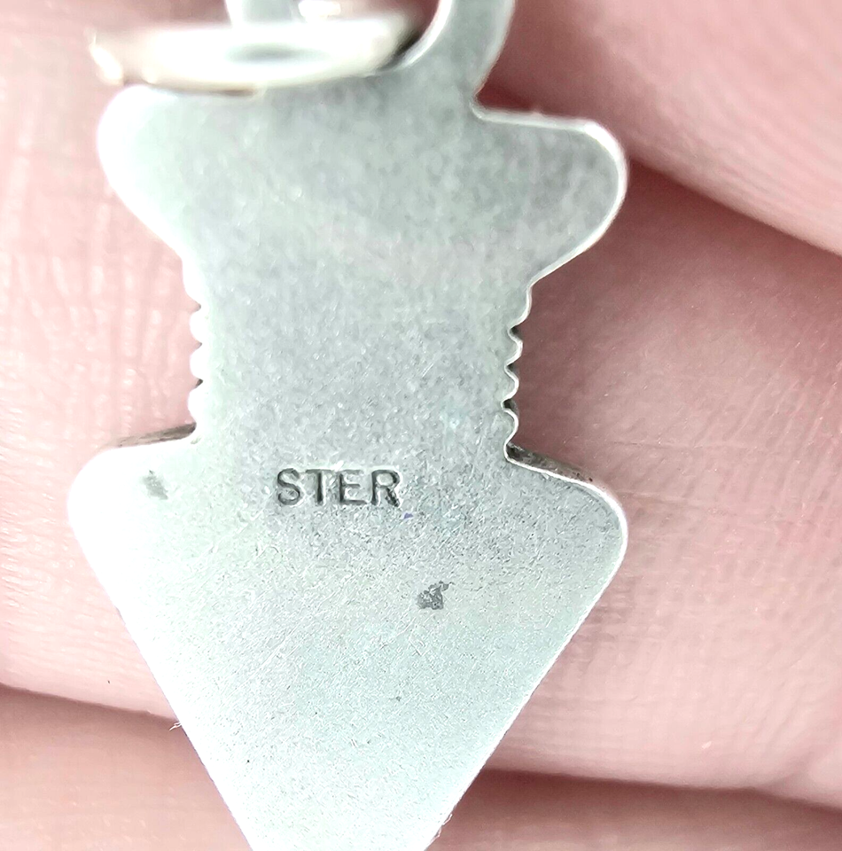 925 Solid Sterling Sliver 3D Arrowhead, Textured Sturdy Charm | eBay