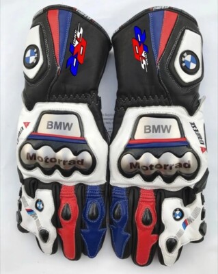 BMW s1000RR Motorcycle Leather Racing Gloves Motorbike Riding Gloves ...