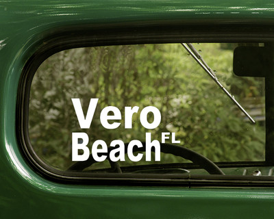 2 VERO BEACH FLORIDA DECAL Stickers Car Truck Laptop Window Bumper | eBay