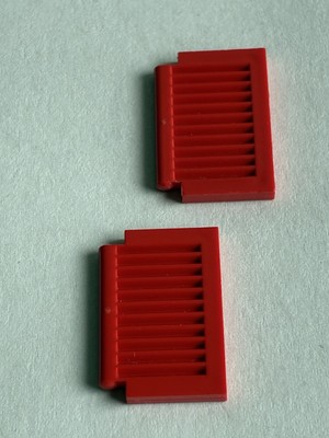 LEGO 3582 Shutter for Window - 1x2x2 - (2pcs) Red Vintage | eBay