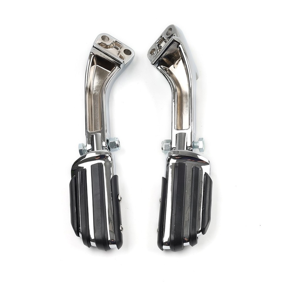 Rear Footpeg Chrome Bracket For Harley Dyna Fat Bob FXDF Low Rider ...