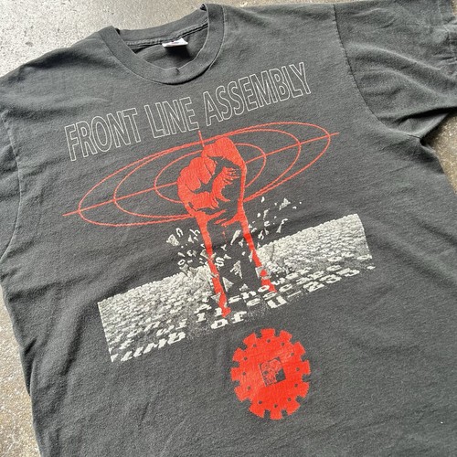 Vintage 90s Front Line Assembly Virus T Shirt Rare EDM EBM Promo Single ...