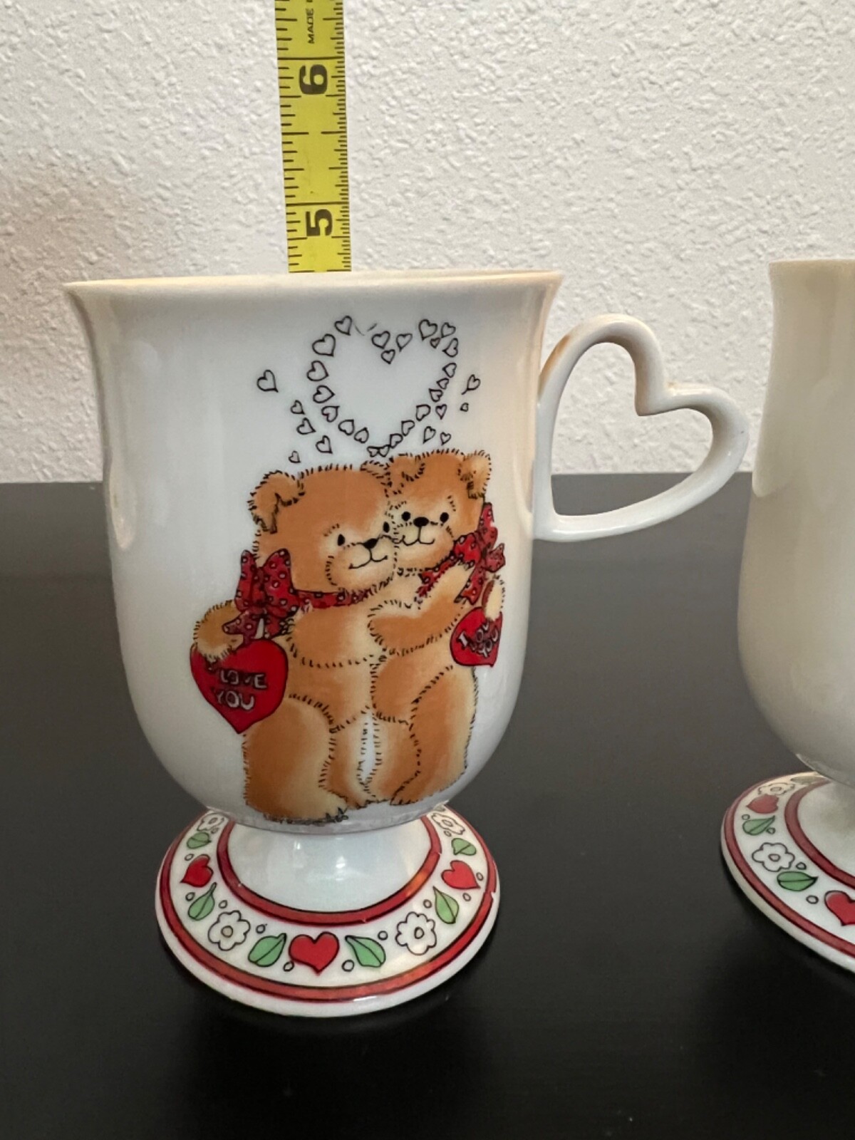 Pair of Enesco Lucy and Me Teddy Bear Hug Mugs 1979 Lucy Rigg | eBay