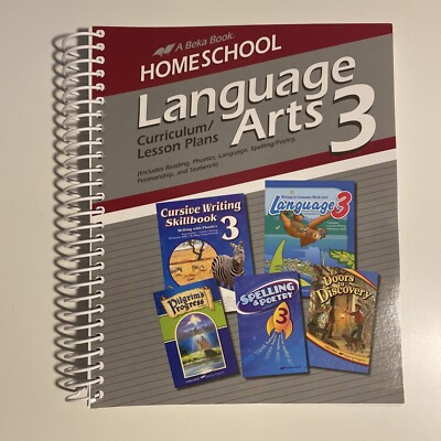 Abeka Homeschool Language Arts 3 Curriculum/Lesson Plans 3rd Grade ...