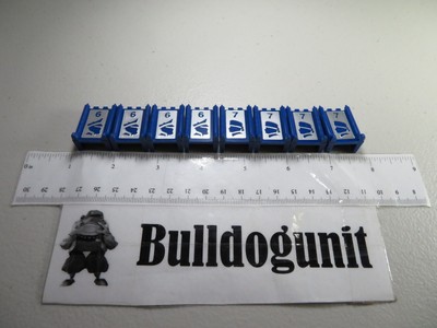 1986 Stratego Board Game Lot 8 Blue # 6 & 7 Lieutenant & Sergeant Part ...