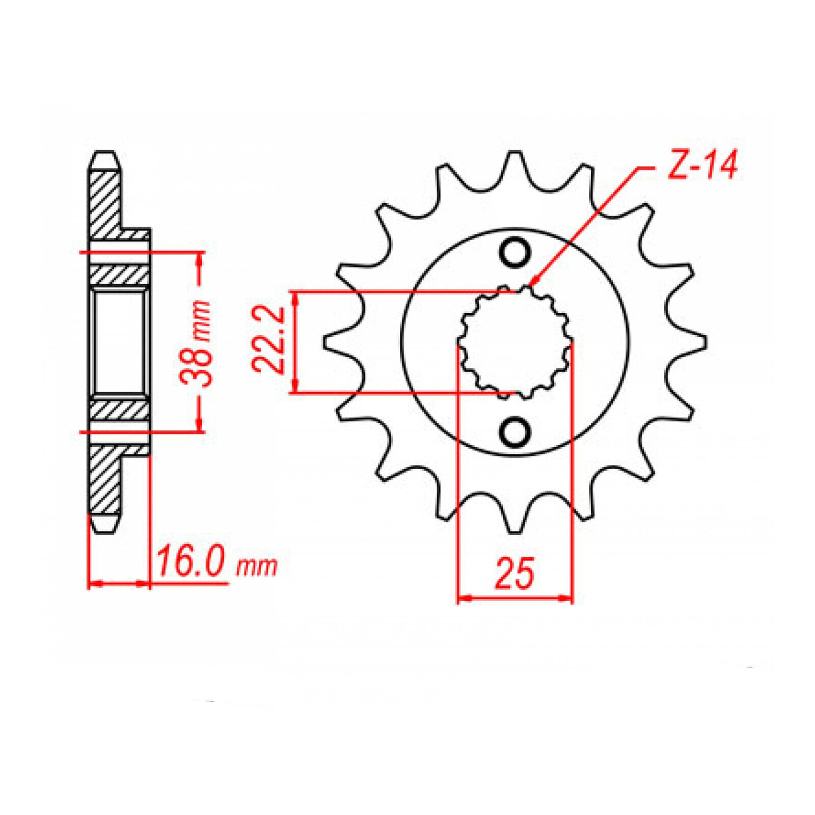 EK X-Ring Chain & Sprocket Kit for 2009-2010 Ducati 1100 Monster - 15/ ...