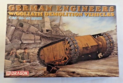 1999 Dragon German Engineers Goliath Demolition Vehicle 1/35 Sealed No ...