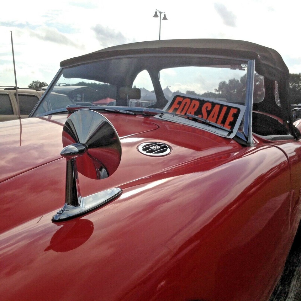 Pair MGA MGB Sprite door fender mirrors 1955 1956 1957 1958 1959 1960 ...