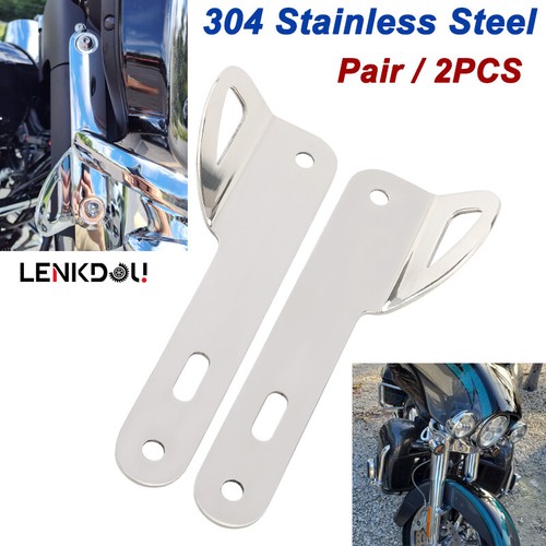 Chrome Tie Down Ring Clip Brackets Mount For Harley Touring Street ...