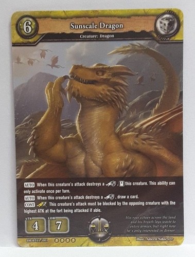 Dragoborne DB-BT01/001 Sunscale Dragon non-Foil N-Mint | eBay