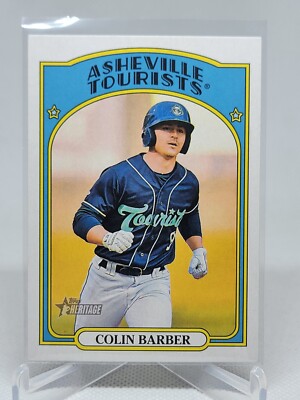 Colin Barber 2021 Topps Heritage Minors #30 Houston Astros E3B | eBay