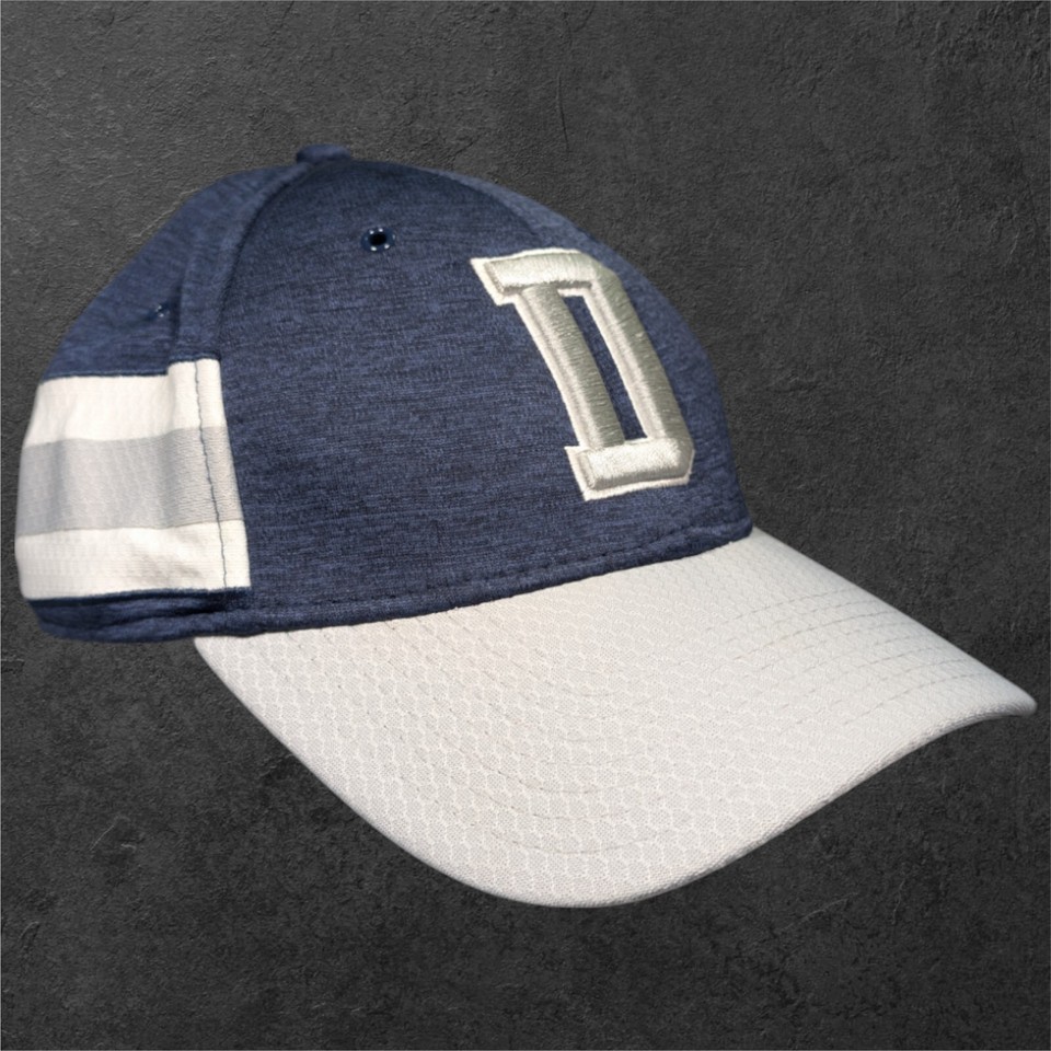 New Era 39Thirty Hat Dallas Cowboys D Logo Navy Gray Cap Side Patch | eBay