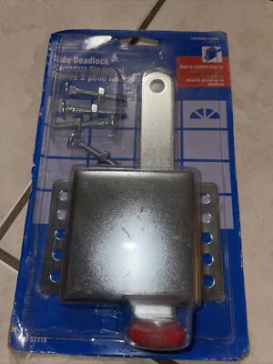 Prime Line GD52118 Inside Deadlock, 7/8"X1/8", Galvanized Steel. Open ...