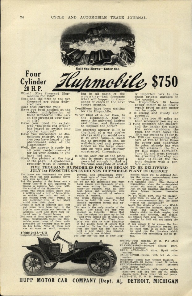 1909 PAPER AD CAR AUTO Moline Model K Automobile Hupmobile 1910 | eBay