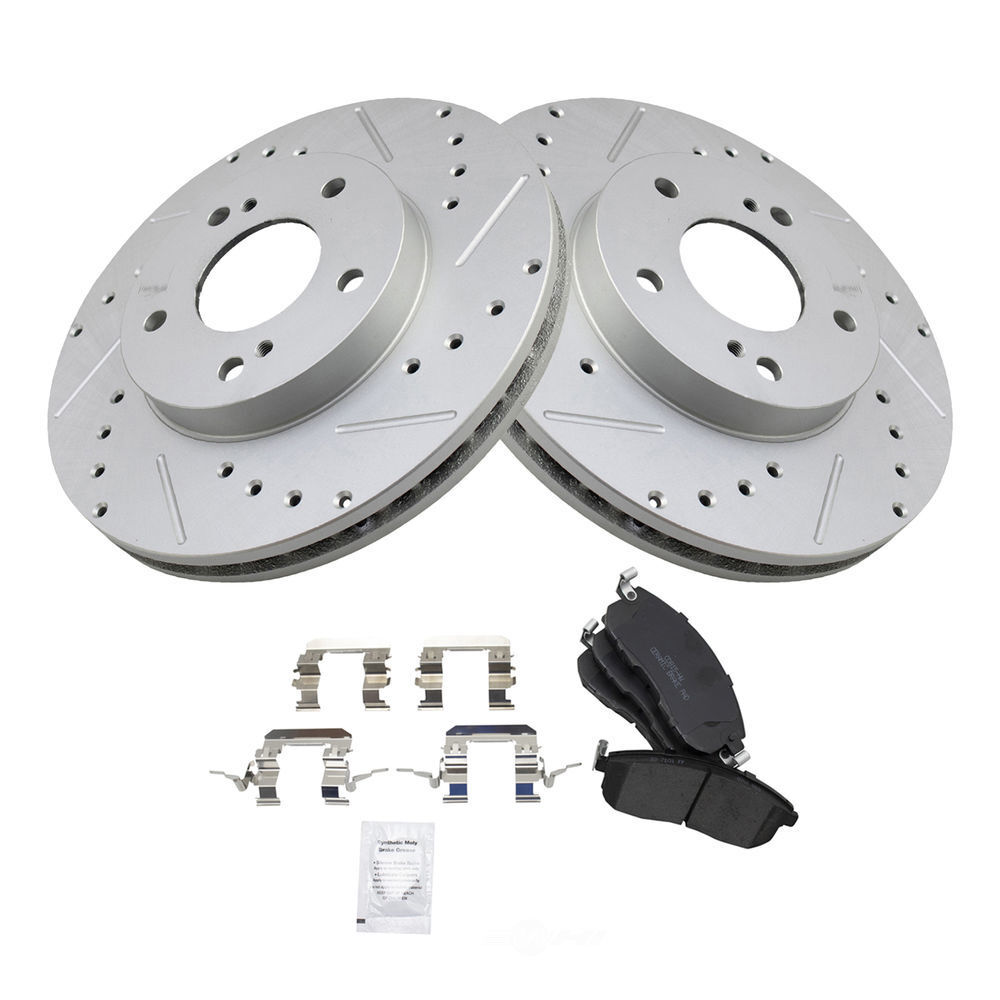 Disc Brake Kit-Performance Ceramic Performance Brake Pad and Rotor Kit ...