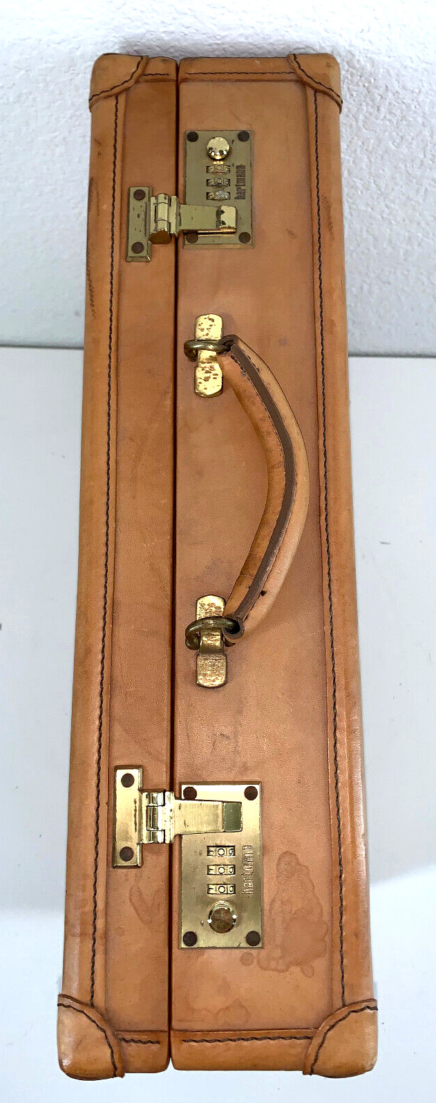 Hartmann Presidential Leather Briefcase - Gem