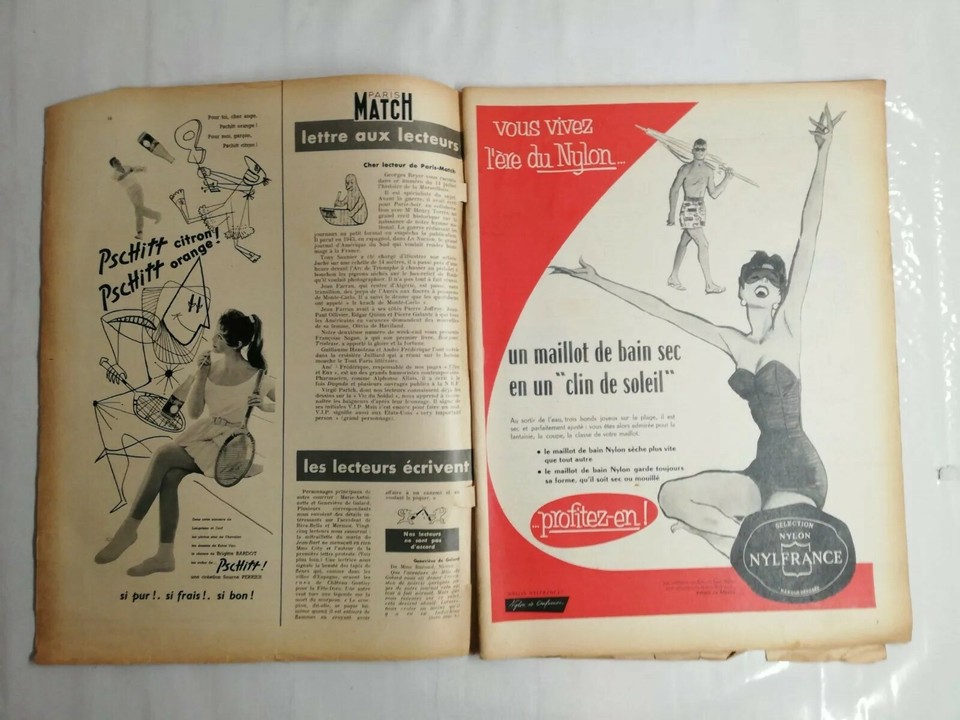 N270 Magazine Paris-Match N°329 July 16-23 1955 Odile Rodin, London Zoo ...
