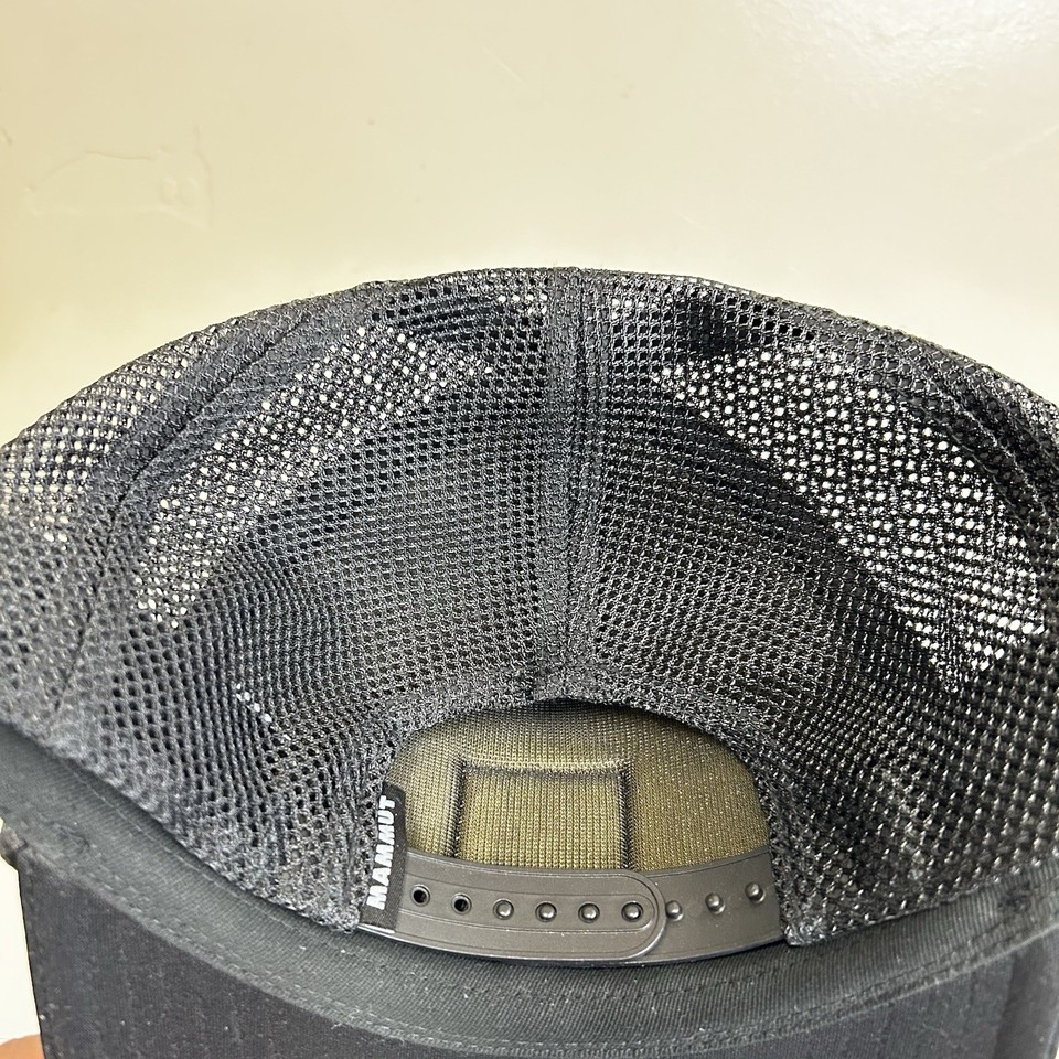 Mammut Crag Logo Hat Baseball Cap Trucker Mesh Outdoors Black SnapBack ...