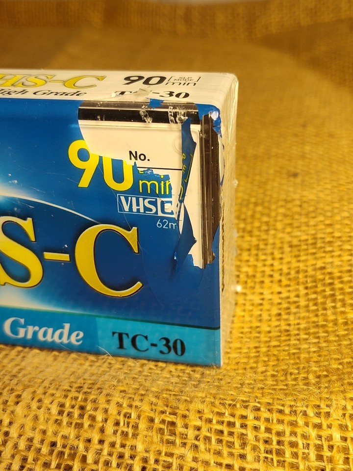Panasonic VHS-C Super High Grade TC-30 90 Minute Compact Video Cassette ...