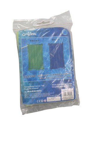 Surf Gear Canvas Surf Mat Float Raft 29” X 45” Green/Blue NEW Fast ...