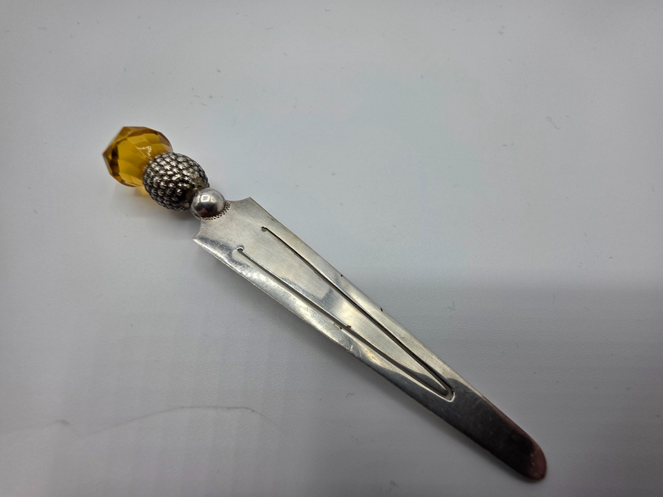 Solid Silver Scottish Thistle Book Mark 1911 Birmingham Aide Lovekin ...