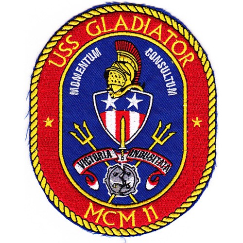 MCM-11 USS Gladiator Mine Countermeasures Ship Patch | eBay