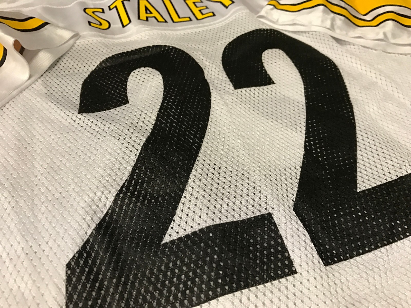 BRAND NEW DUCE STALEY #22 RETRO PITTSBURGH STEELERS WHITE REEBOK Jersey ...