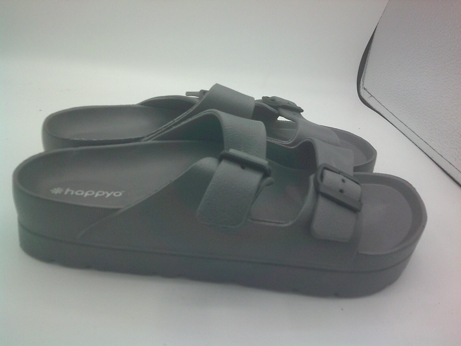 Happyo 2 Strap EVA Platform Sandals - Unisex, Anthracite Men's 8 ...