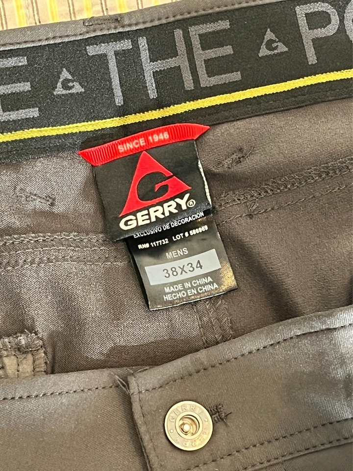 Gerry Mens Grey Khakis Slacks Pants Outdoor Material 38x34 | eBay