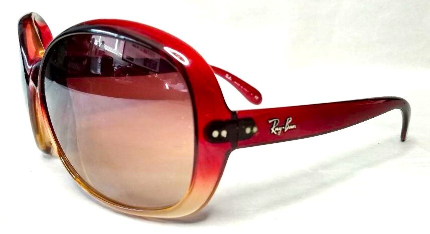 RAY-BAN WOMEN'S RB4113 JACKIE OHH III SUNGLASSES – BURGANDY / HAZEL 64/ ...