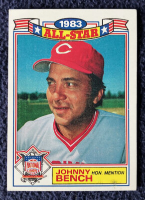 Nothing but: Johnny Bench topps, Fleer, UD etc. 1970-1991. base, insert ...