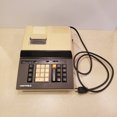 vintage Unitrex Classic 40 calculator adding machine tested see ...