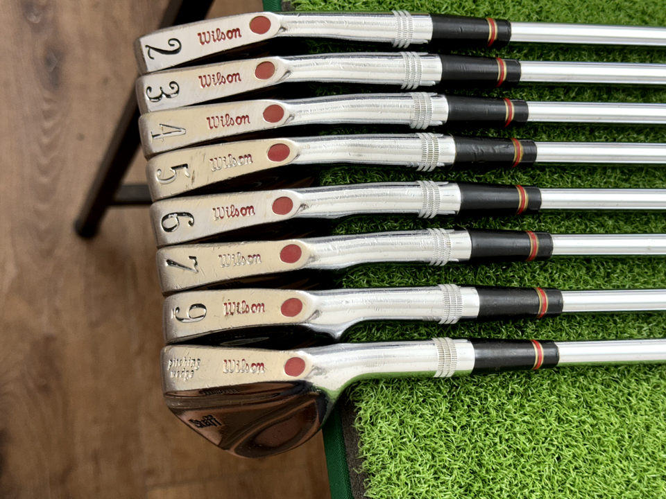 1987-88 WILSON STAFF Fluid Feel Iron Set 2-PW (NO 8) Right Handed Steel ...