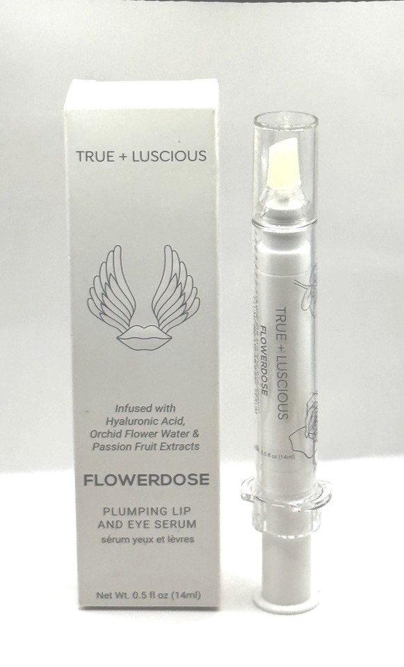 True + Luscious Flowerdose Hydrating 2-in-1 Lip Plumping and Eye Serum ...
