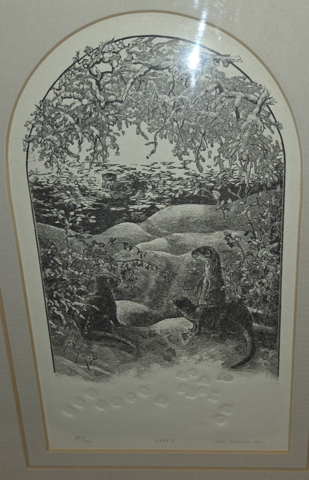 ERIC BEALER(1960-2018) “NEXT” WOODCUT PRINT 339/400 SIGNED 1994 | eBay