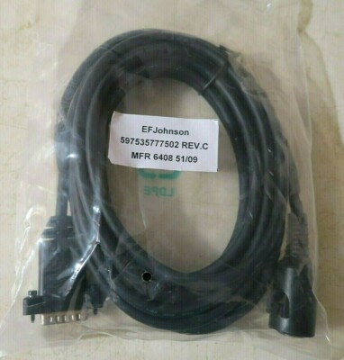 EF Johnson 597535777502 17 Ft. Remote Control Head Extension Cable 5300 ...