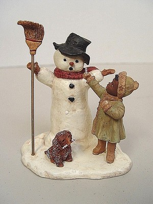 ENESCO MISS MARTHA'S COLLECTION AMBER MR SNOWMAN FIGURINE MARTHA ...