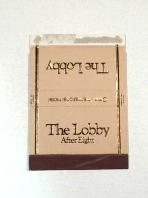 Matchbook Matchbox The Lobby Omni International Hotel After Eight | eBay