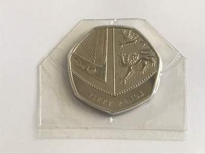 ~Simply Coins~ 2012 SHIELD 50 PENCE COIN BRILLIANT UNCIRCULATED BU ...