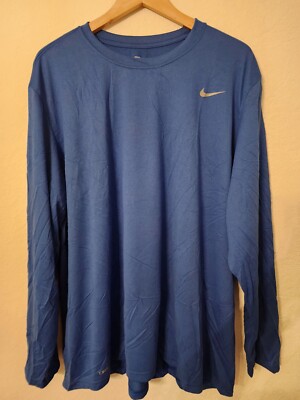 Nike Legend 2.0 Dri-Fit Training LS Shirt Size 3XL Game Royal 727980 ...