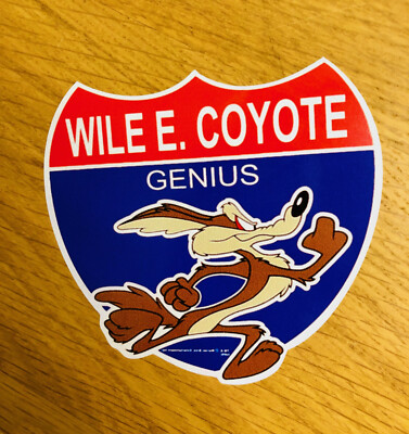 WILE E COYOTE Aufkleber Sticker Road Runner Super Bird Plymouth V8 US ...