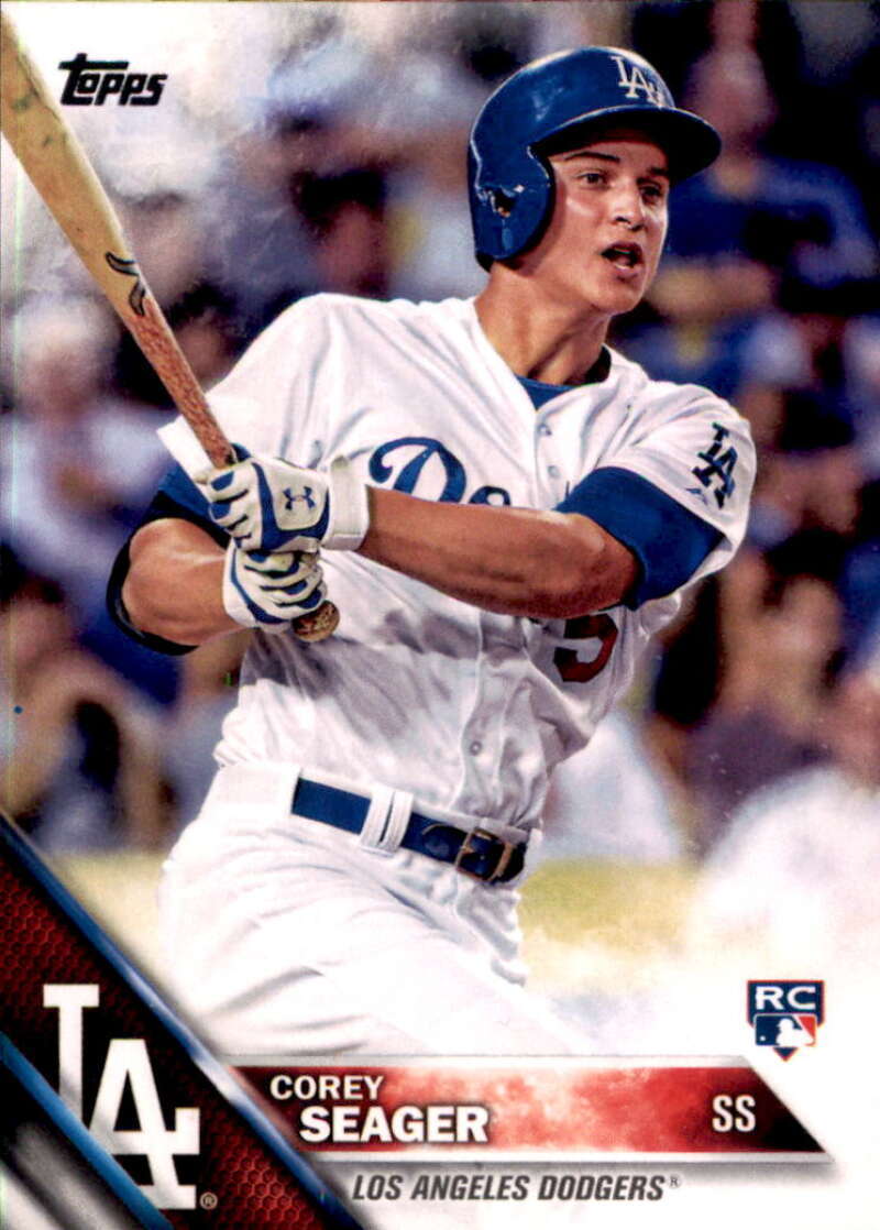 2016 Topps #85 Corey Seager RC Rookie Los Angeles Dodgers Baseball Card ...