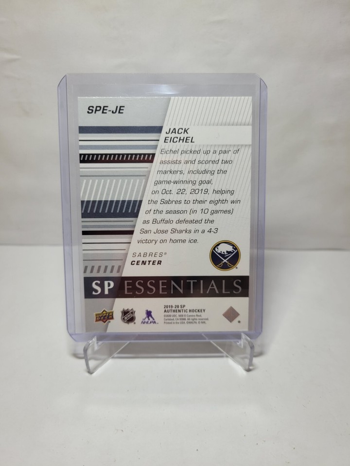 2019 SP Authentic SP Essentials Jack Eichel #SPE-JE Buffalo Sabres | eBay