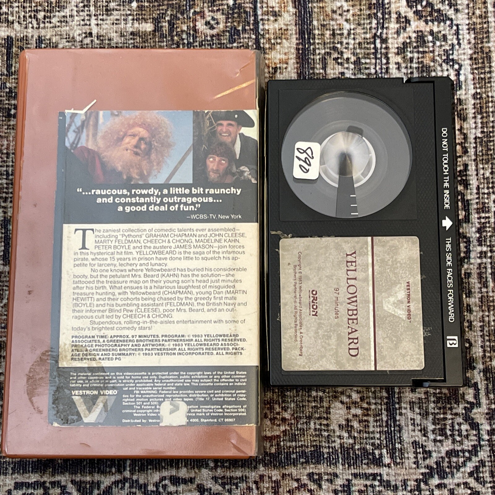 Yellowbeard Betamax Beta “NOT VHS” Comedy John Cleese Cheech Chong 1983 ...