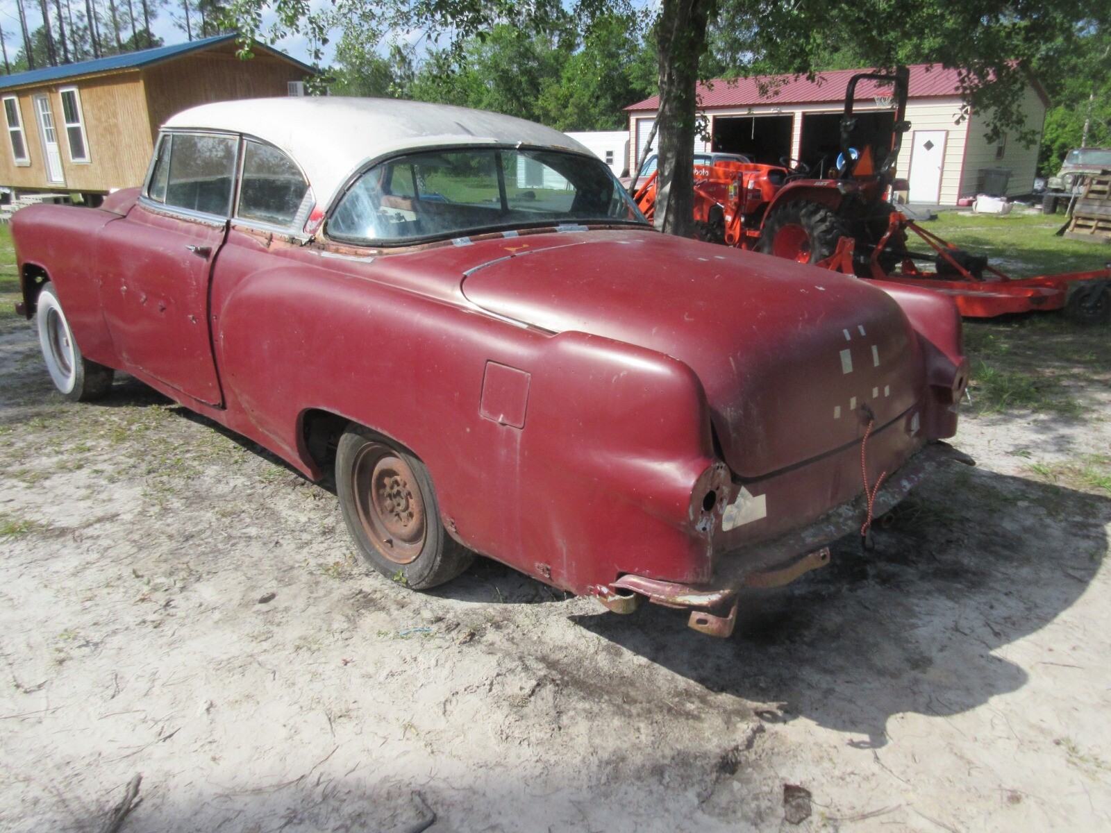 1954 Pontiac Parts Car - 2 Door Hardtop Rough Ratrod Yard Art - Local ...