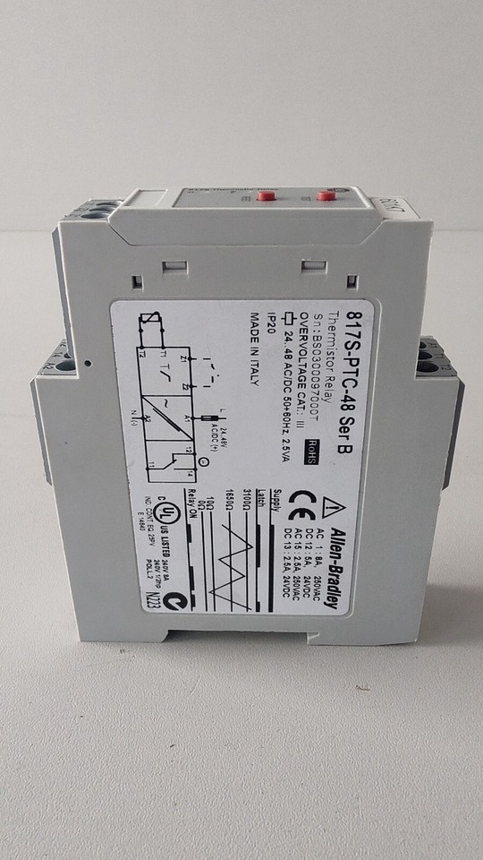Allen Bradley 817S-PTC-48 Thermistor Relay Ser. B | eBay
