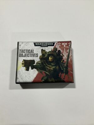 Warhammer 40K Tactical Objectives Box of 36 cards lightly played in ...