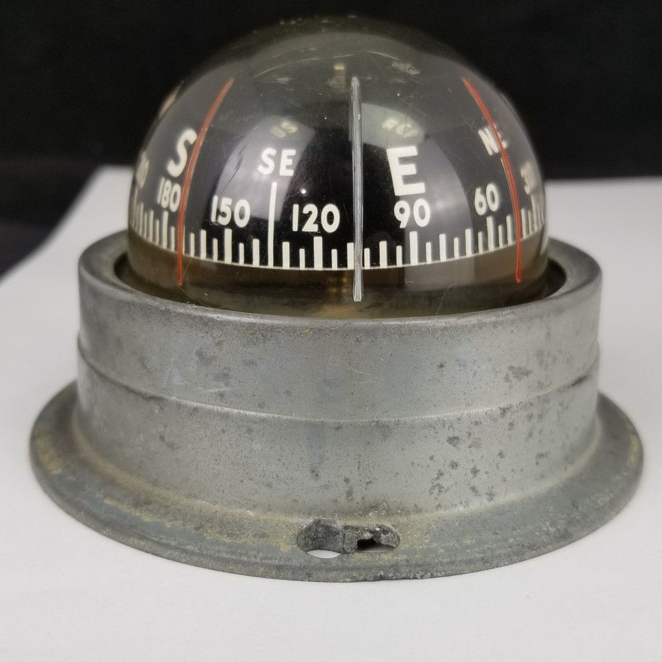 Vintage Airguide Marine Compass metal Boat Nautical Navigation USA | eBay